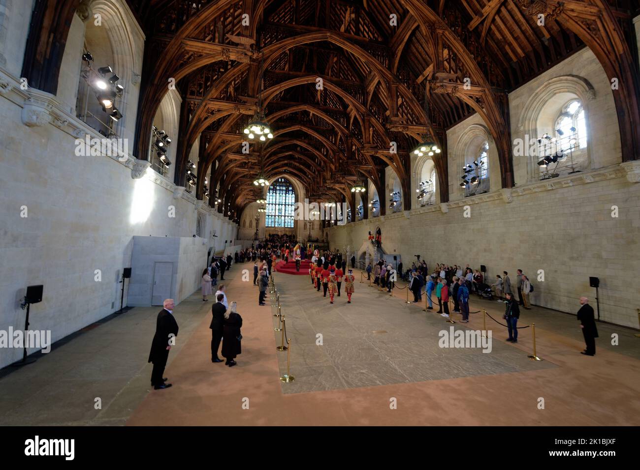 Queen Elizabeth II - Lying in State at Westminster Hall Stock Photo - Alamy