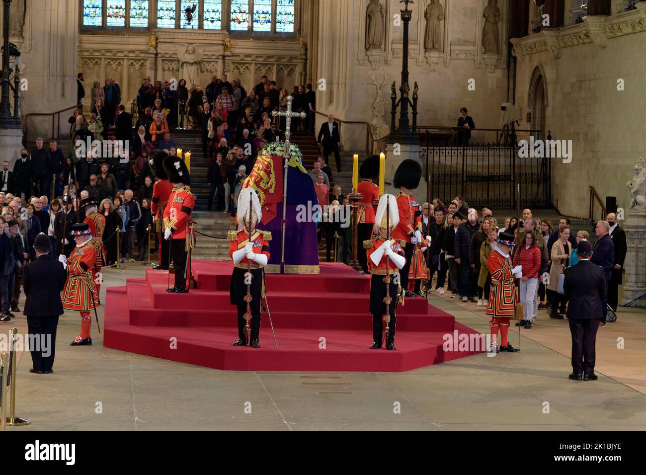 Queen Elizabeth II - Lying in State at Westminster Hall Stock Photo - Alamy