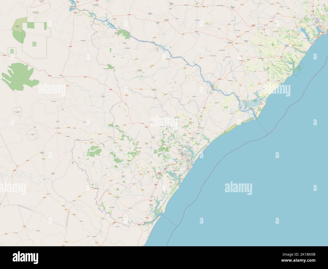 Sergipe, state of Brazil. Open Street Map Stock Photo - Alamy