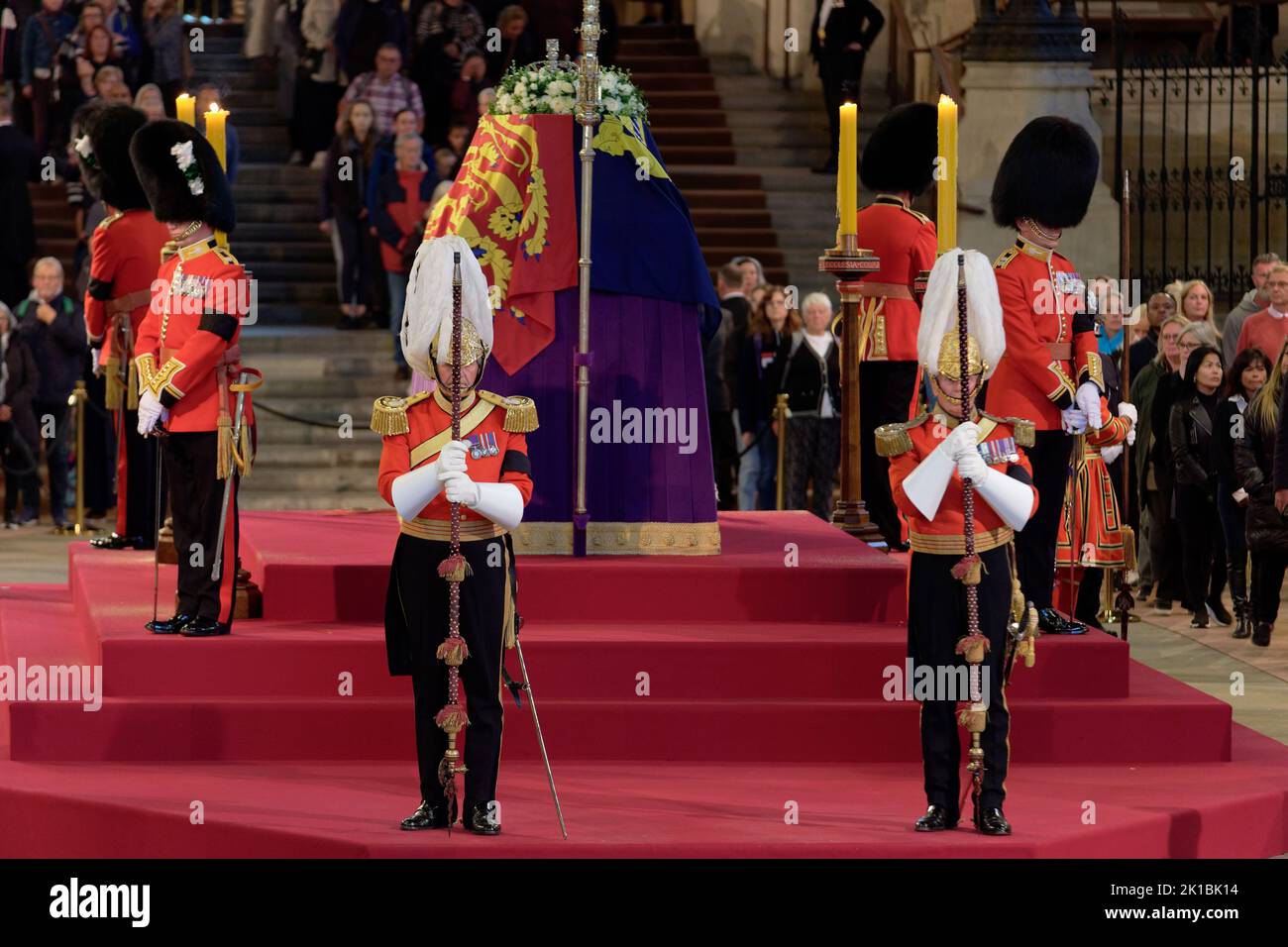 Queen Elizabeth II - Lying in State at Westminster Hall Stock Photo - Alamy