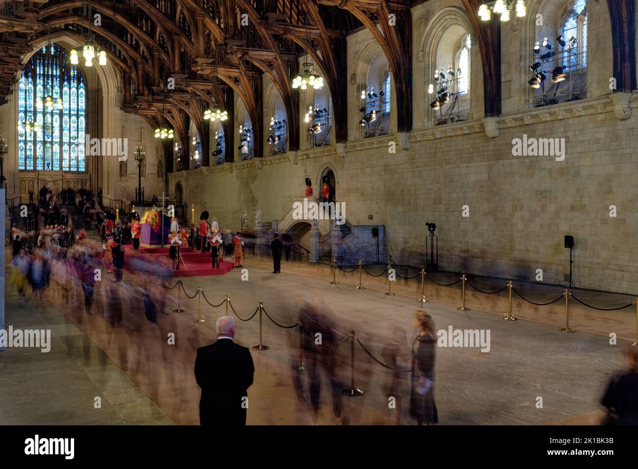 Queen Elizabeth II - Lying in State at Westminster Hall Stock Photo - Alamy