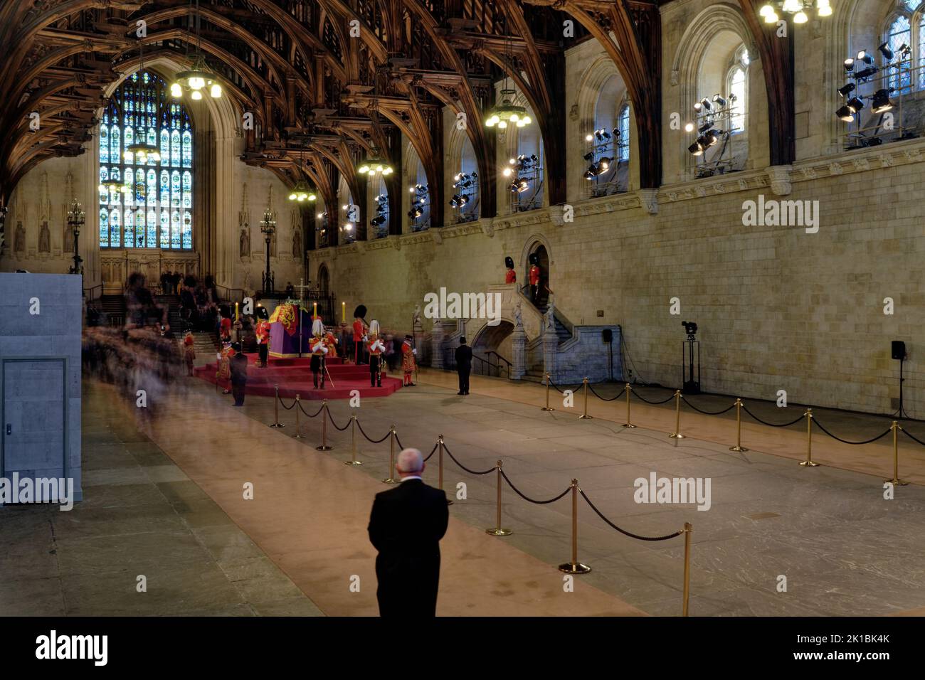Queen Elizabeth II - Lying in State at Westminster Hall Stock Photo - Alamy
