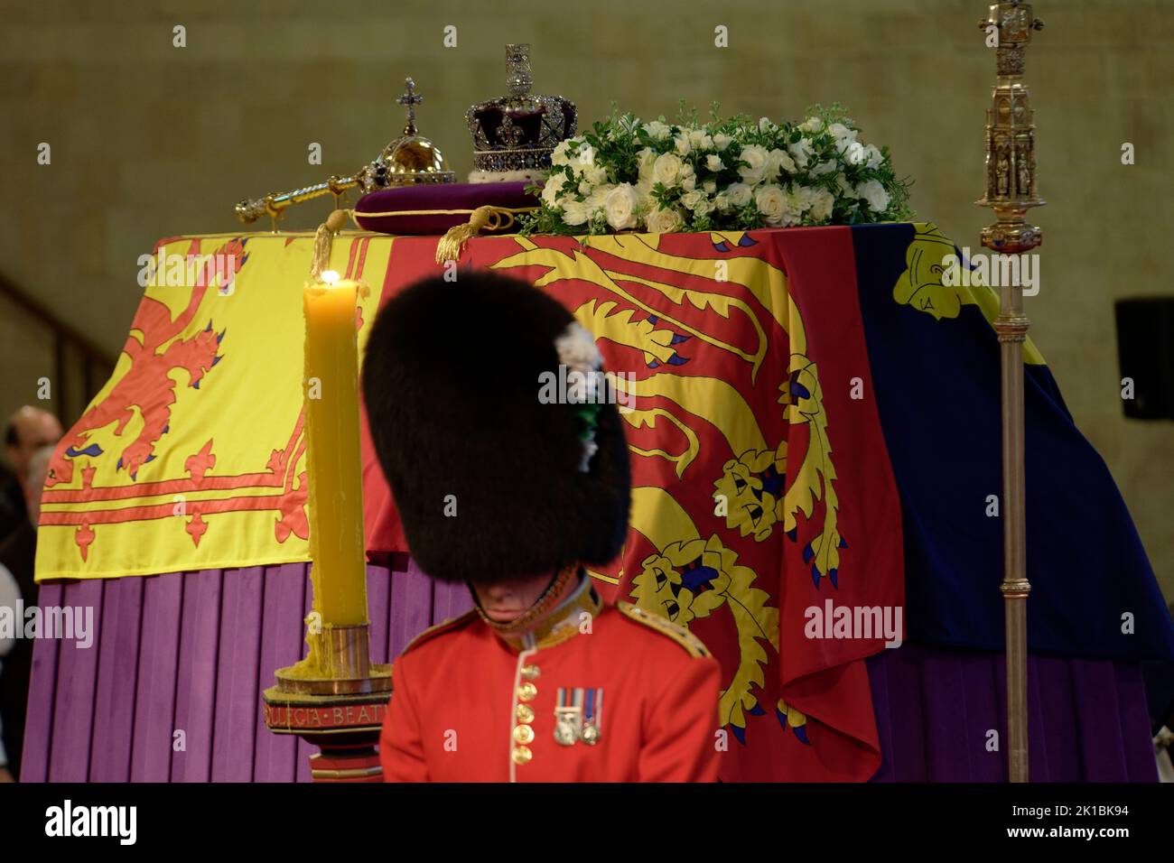 Queen Elizabeth II - Lying in State at Westminster Hall Stock Photo - Alamy