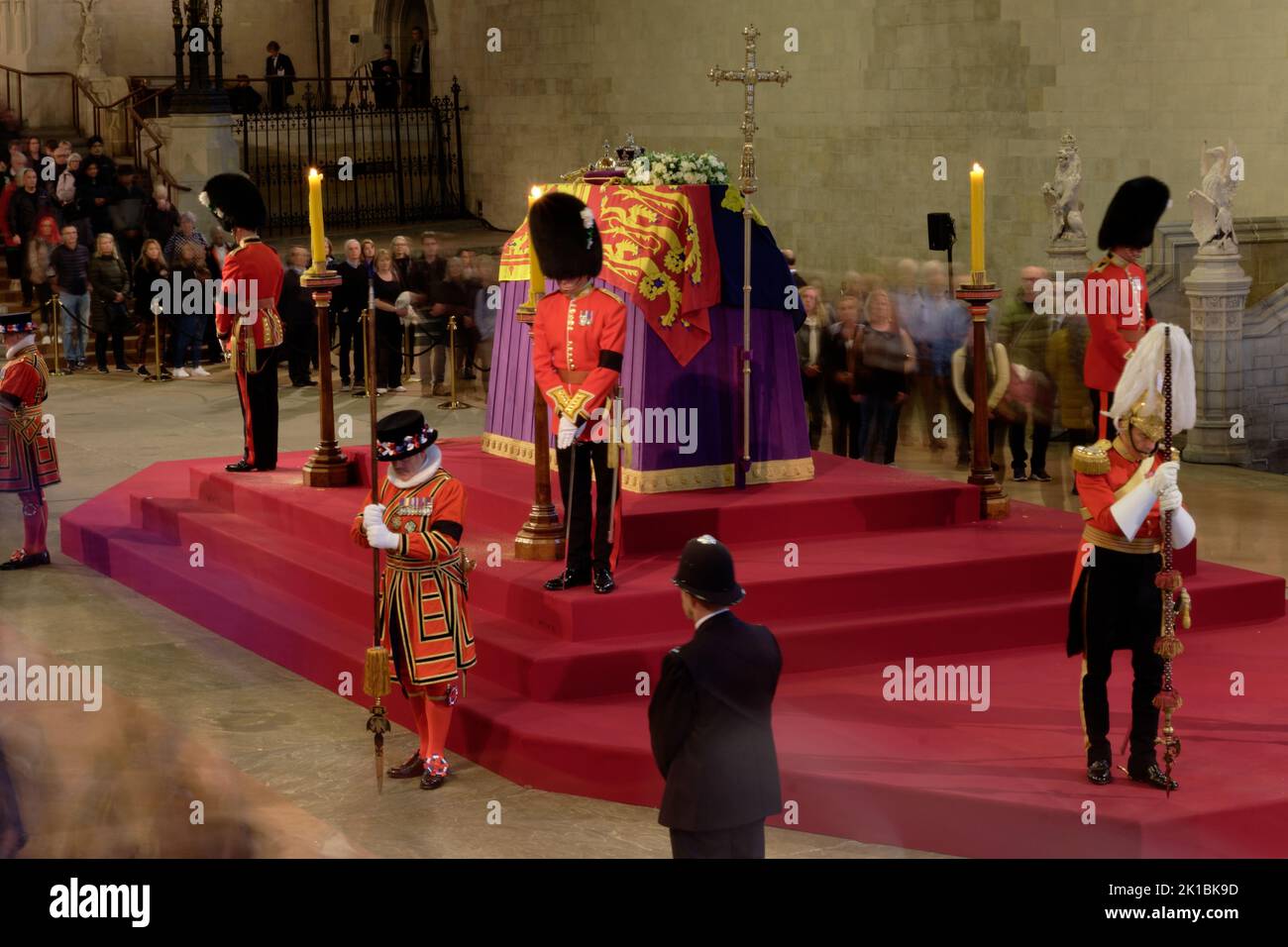 Queen Elizabeth II - Lying in State at Westminster Hall Stock Photo - Alamy