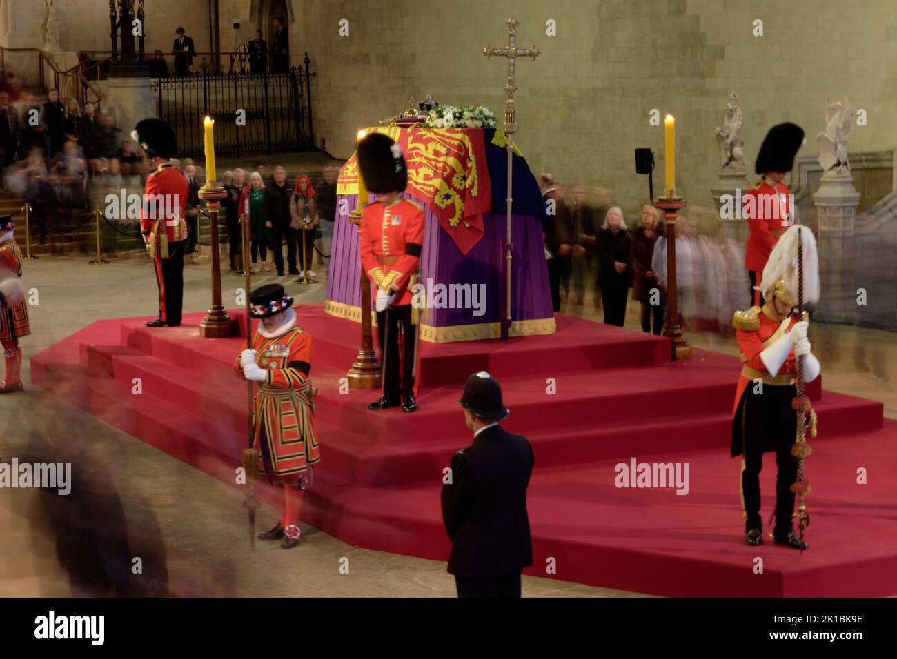 Queen Elizabeth II - Lying in State at Westminster Hall Stock Photo - Alamy