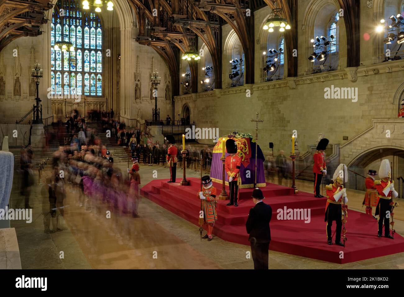 Queen Elizabeth II - Lying in State at Westminster Hall Stock Photo - Alamy