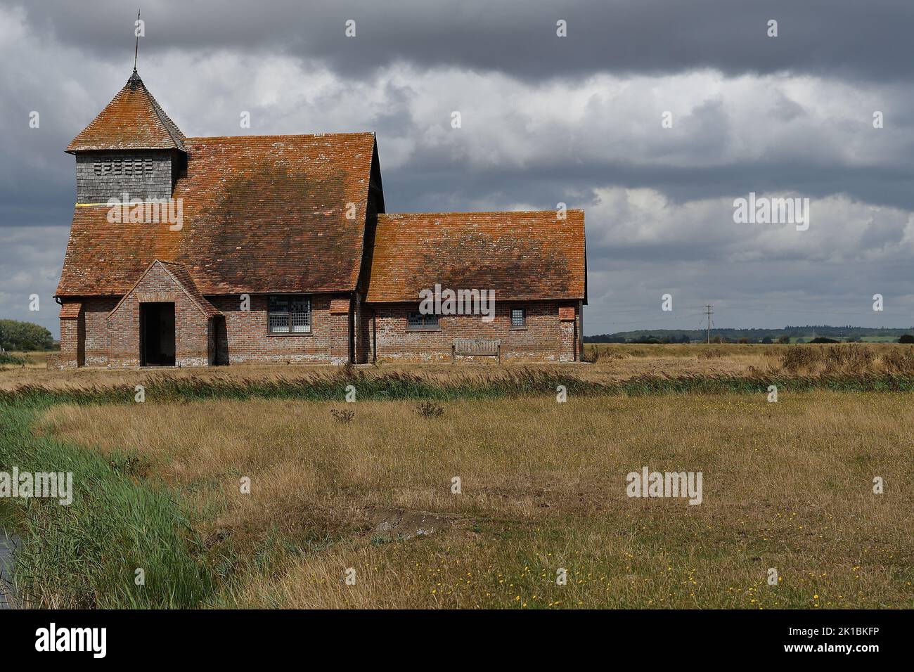 St Thomas Becket Church Romney Marsh Kent uk Stock Photo - Alamy