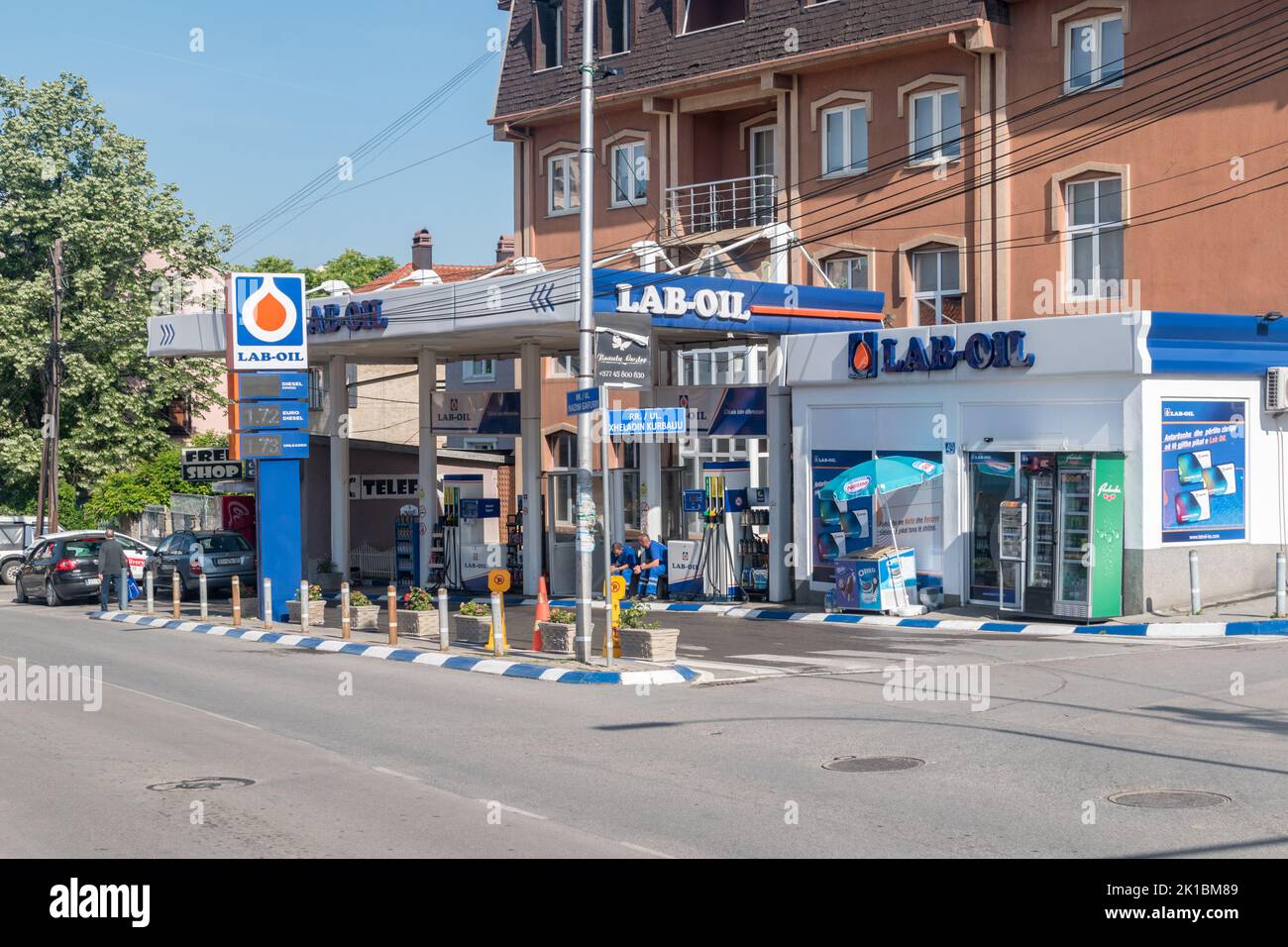 Pristina, Kosovo - June 5, 2022: Lab-Oil gas station Stock Photo - Alamy
