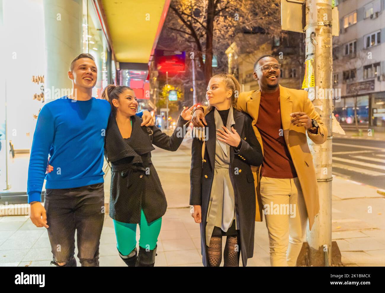Amazing and beautiful two couples are having a great time together ...