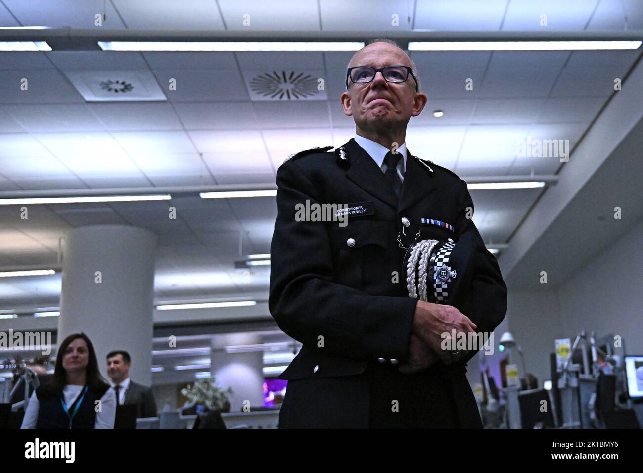 Metropolitan Police Commissioner Mark Rowley during a visit from King ...