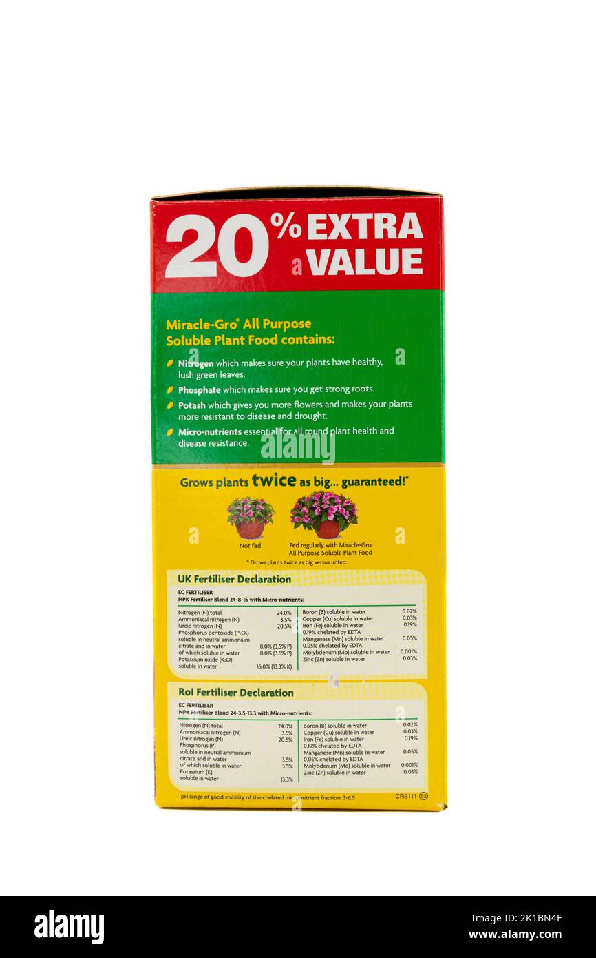 Irvine, Scotland, UK - August 20, 2022: Miracle-Gro brand by A C ...