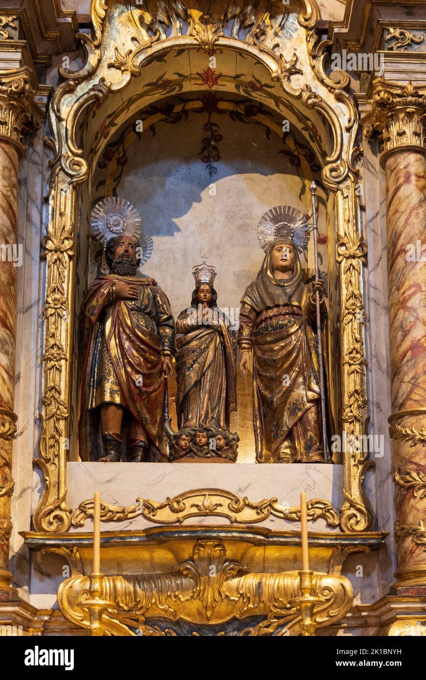 Altar of Our Lady of Concepcion in Funchal Cathedral, Madeira, Portugal ...