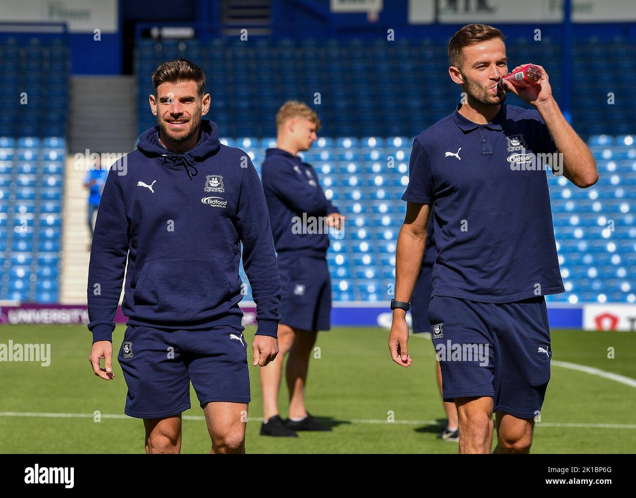 Plymouth Argyle midfielder Joe Edwards (8) and Plymouth Argyle ...