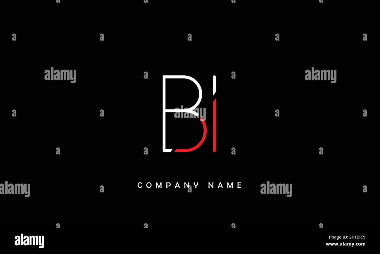 BI, IB Abstract Letters Logo Monogram Stock Vector Image & Art - Alamy