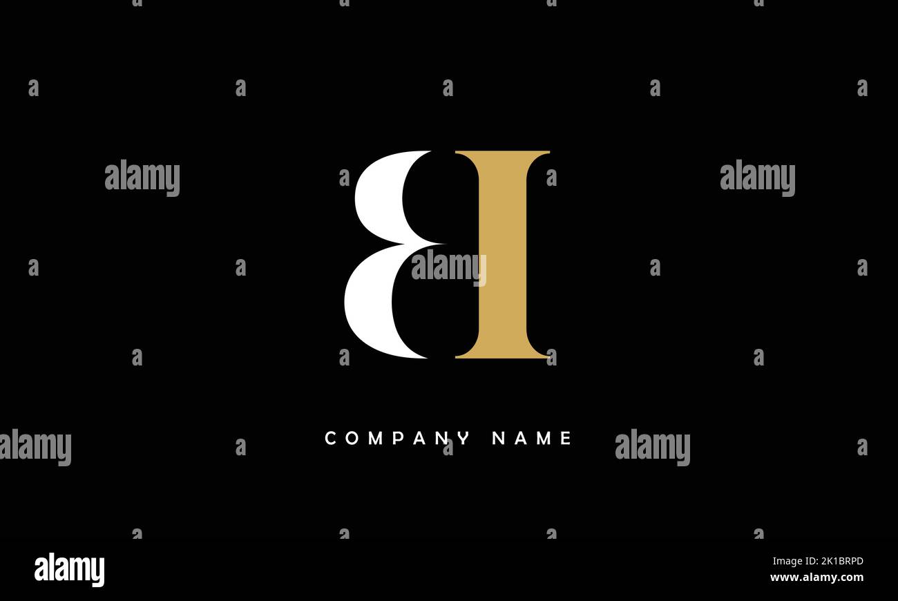 Ib monogram logo design with hi-res stock photography and images - Alamy