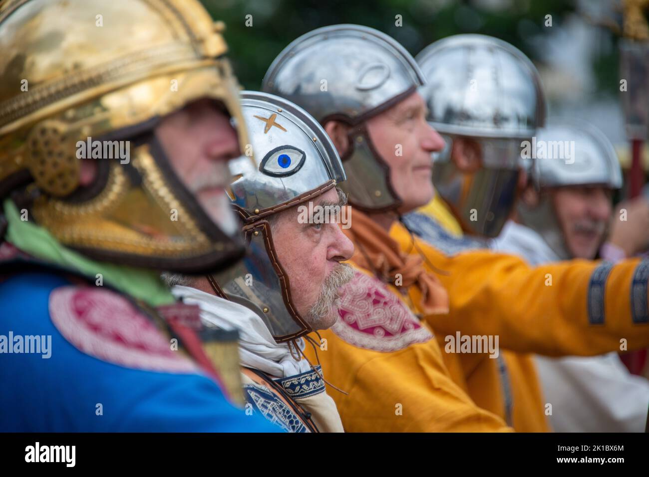 Trier, Germany. 17th Sep, 2022. Legionary reenactors of the 1st Roman ...