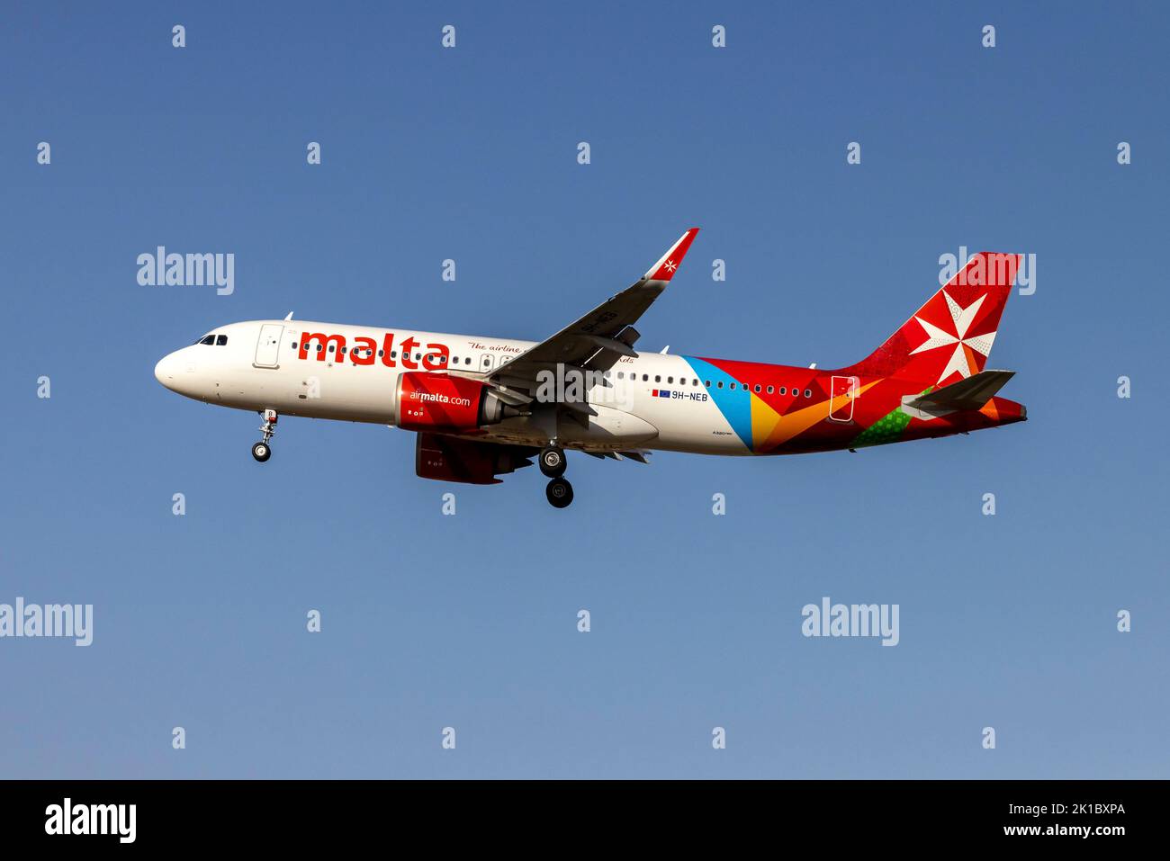 Air Malta Airbus A320-251N (REG: 9H-NEB), one of AIr Malta's newer A320 ...
