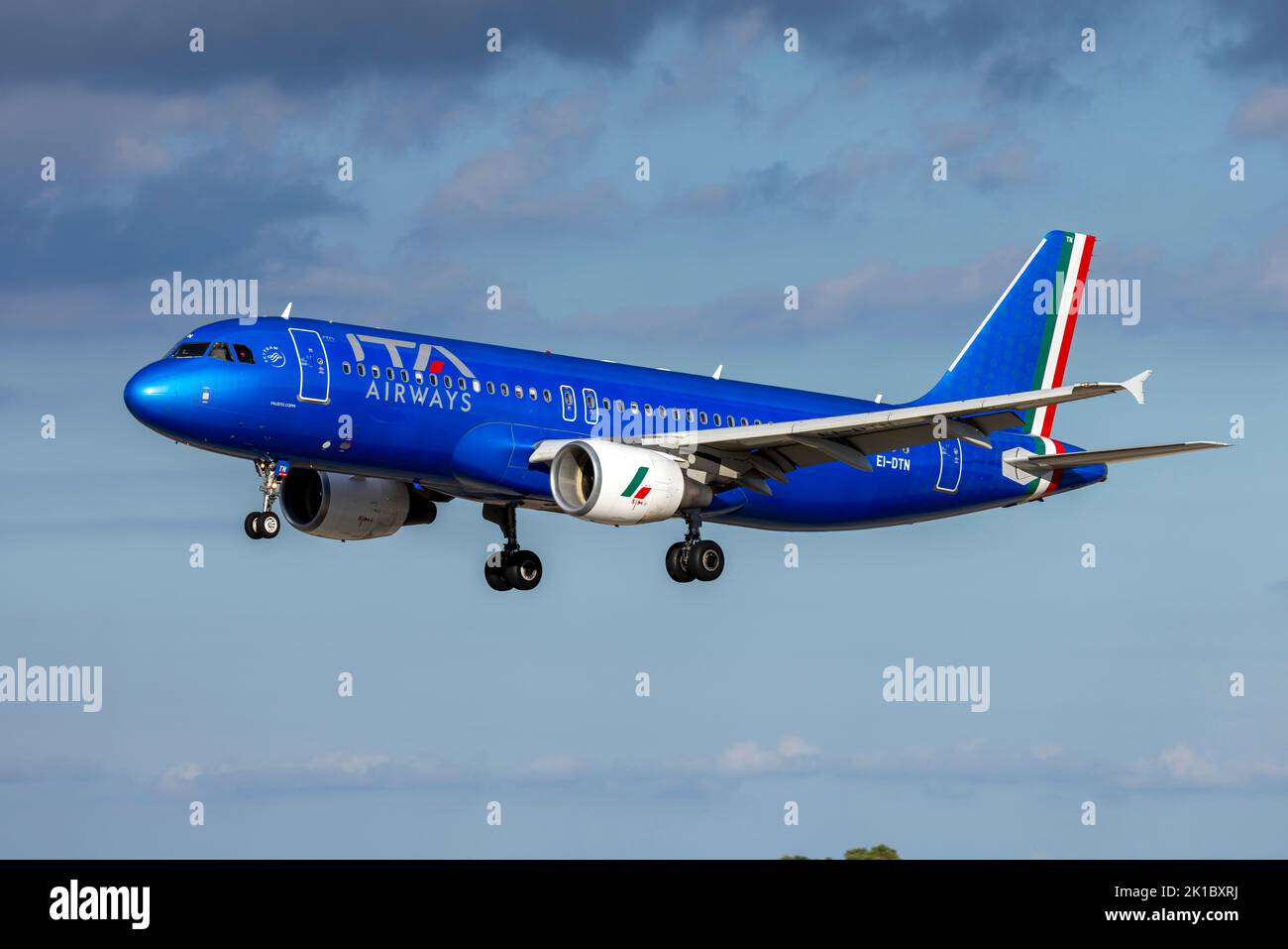 ITA Airways Airbus A320-216 (REG: EI-DTN) arriving from Rome Fiumicino ...