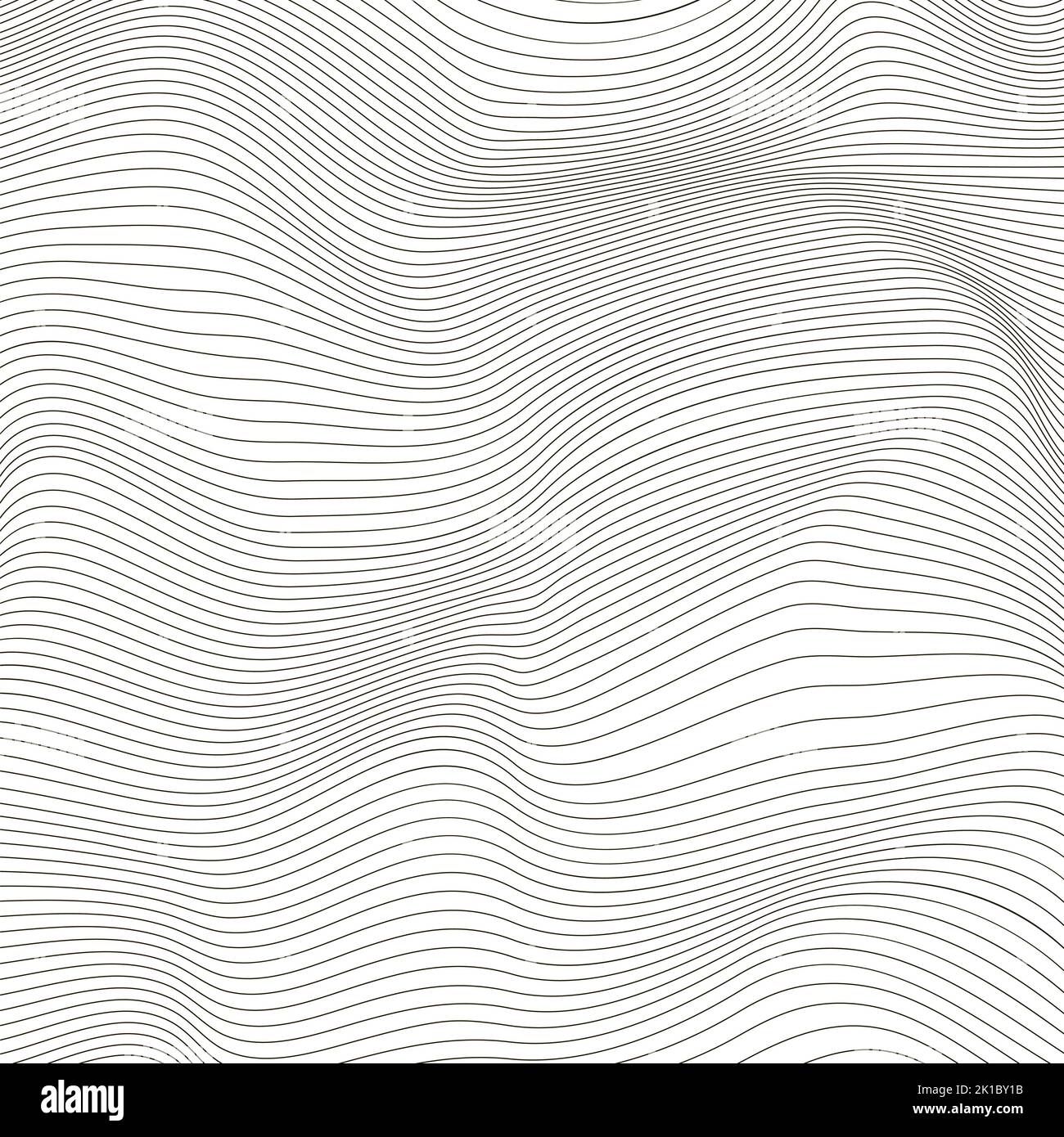 Wave Stripe Background. Grunge Line Textured Pattern Stock Photo - Alamy