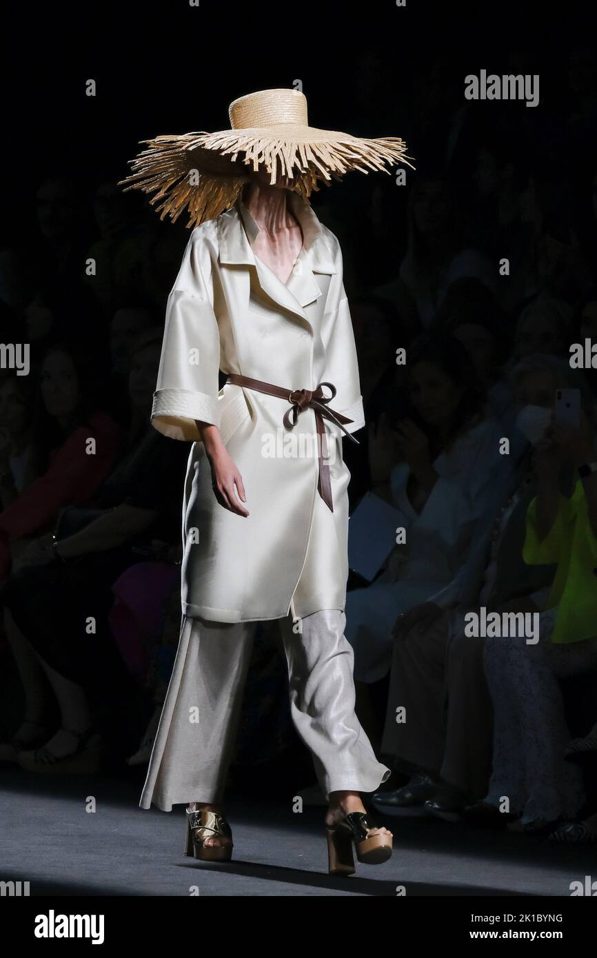 Madrid, Spain. 17th Sep, 2022. A model walks the runway wearing a ...
