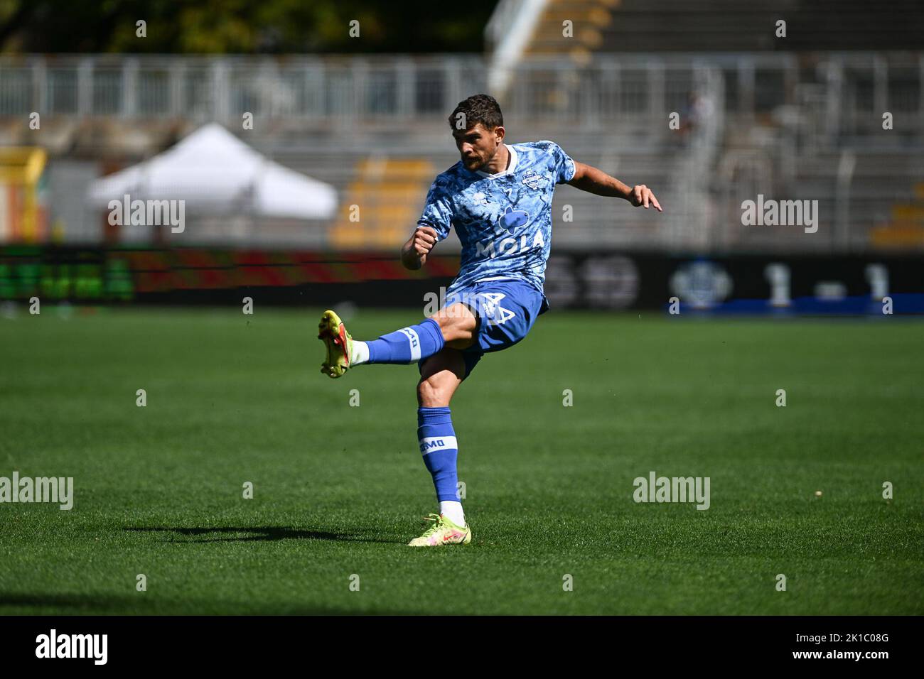 Como, Italy. 17th Sep, 2022. Nikolas Ioannou (Como) looks on during ...
