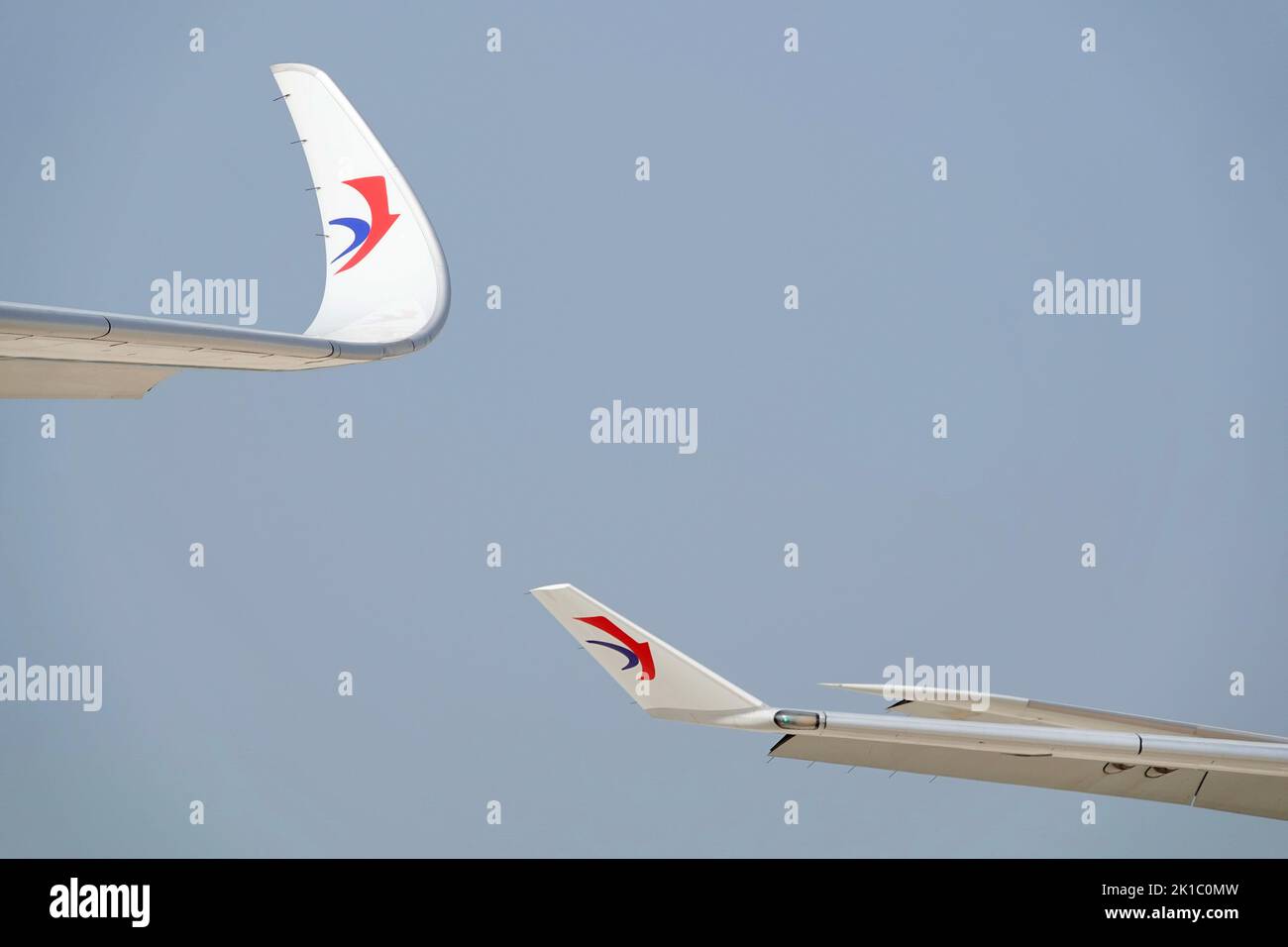 YANTAI, CHINA - SEPTEMBER 1, 2022 - The wingtip small wing of a China ...