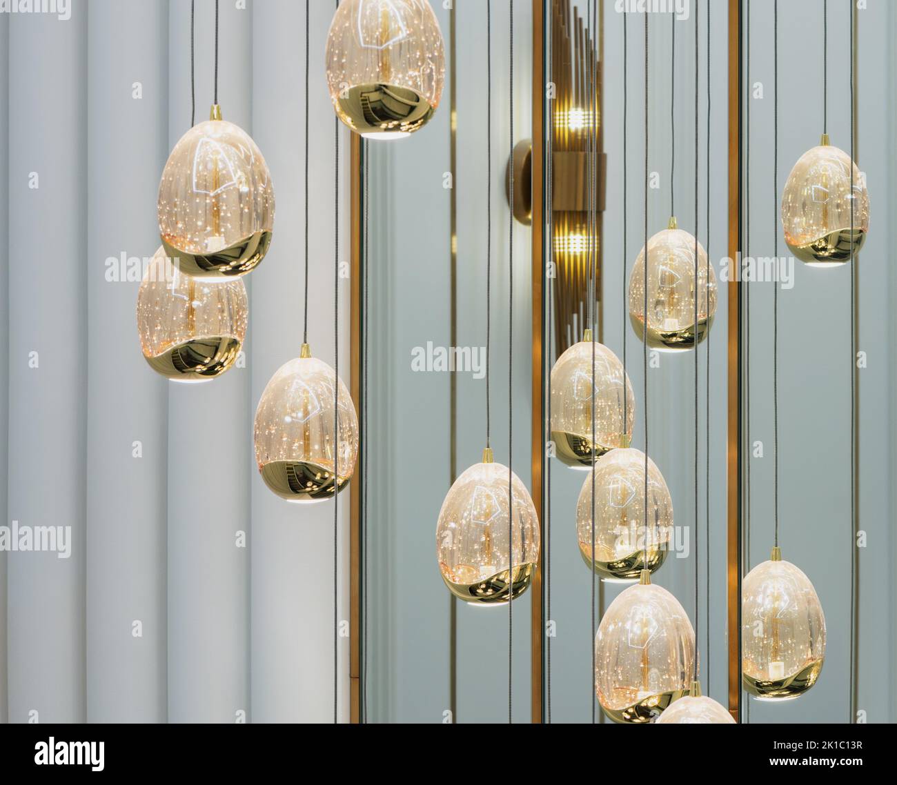 Lamps of the luster inside of the flat Stock Photo - Alamy