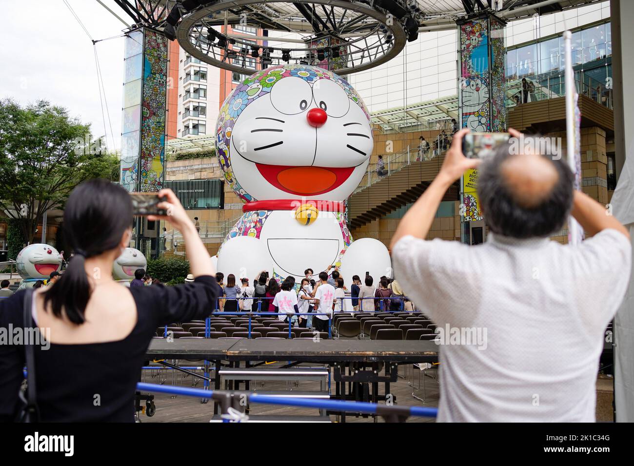 Tokyo, Japan. 17th Sep, 2022. A 10 meter tall Doraemon balloon ...
