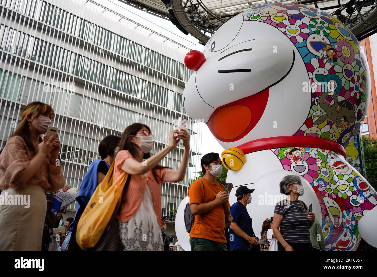 Tokyo, Japan. 17th Sep, 2022. A 10 meter tall Doraemon balloon ...
