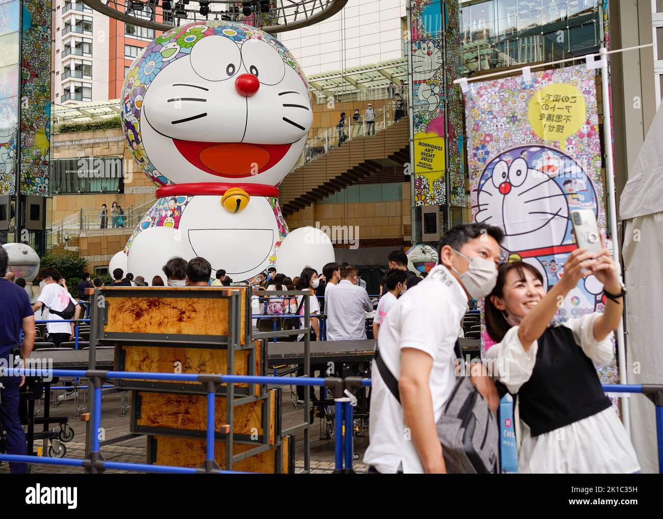 Tokyo, Japan. 17th Sep, 2022. A 10 meter tall Doraemon balloon ...