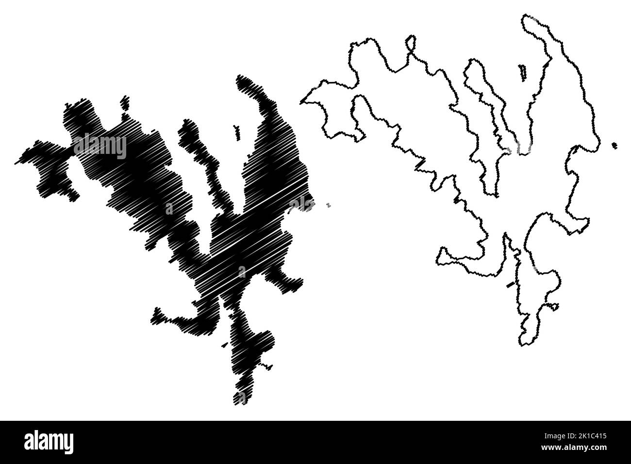 Naru island (Japan, East Asia, Japanese archipelago, Goto Islands) map vector illustration ...