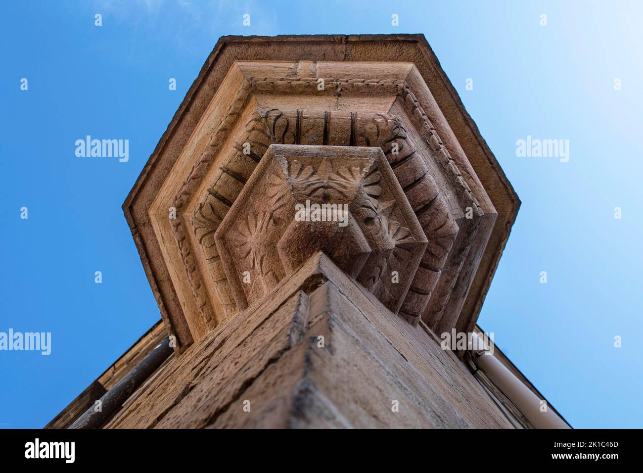 Detail of the architecture of the buildings of the city of Dijon Stock ...