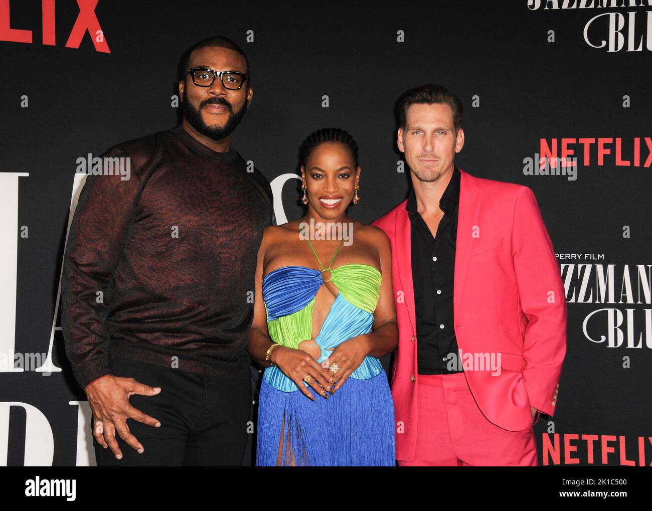 Los Angeles, CA. 16th Sep, 2022. Milauna Jackson, Tyler Perry, Brad ...