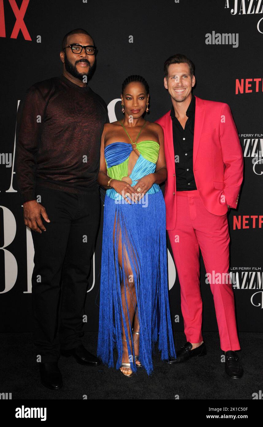 Los Angeles, CA. 16th Sep, 2022. Milauna Jackson, Tyler Perry, Brad ...