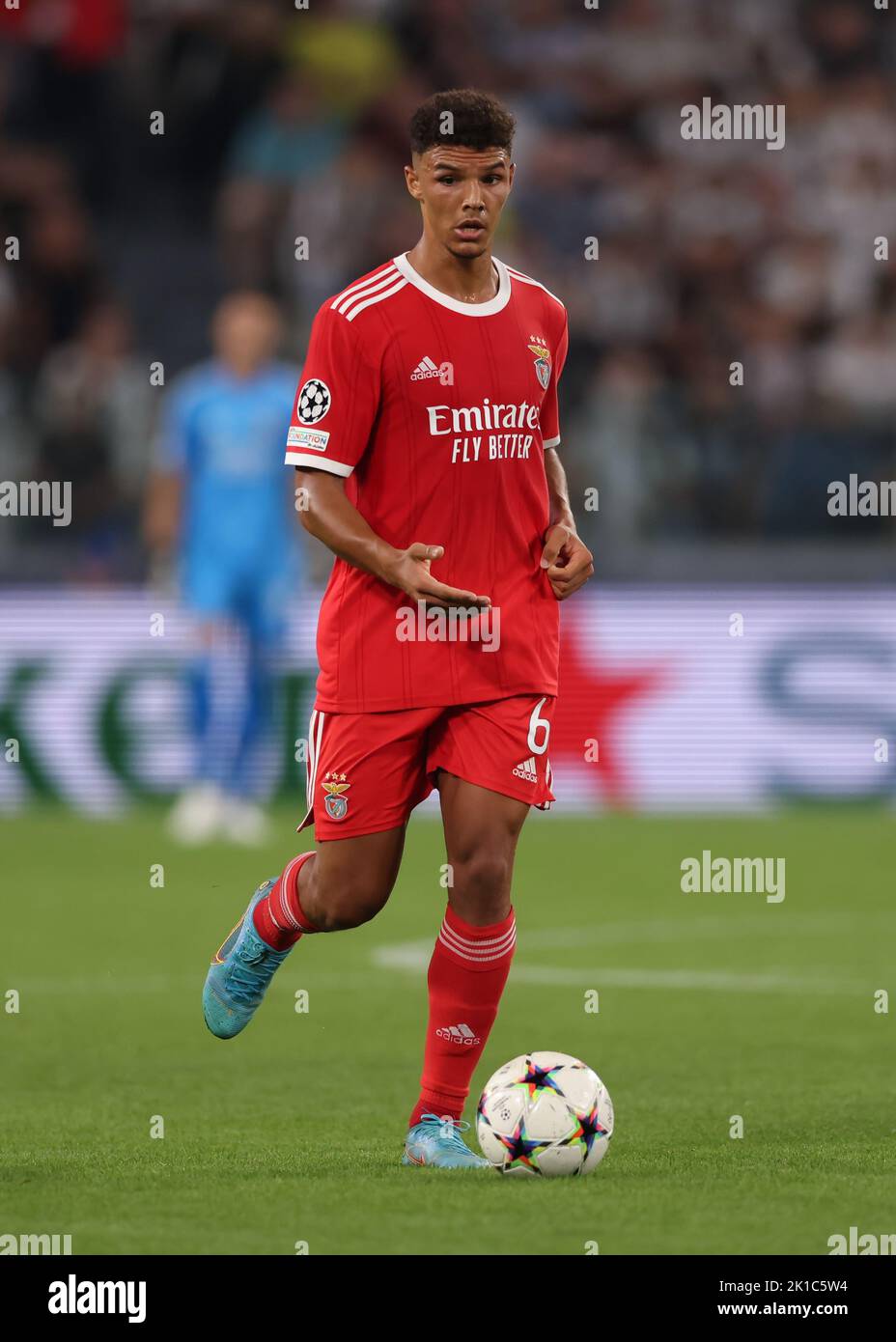 Turin, Italy, 14th September 2022. Alexander Bah of SL Benfica during ...