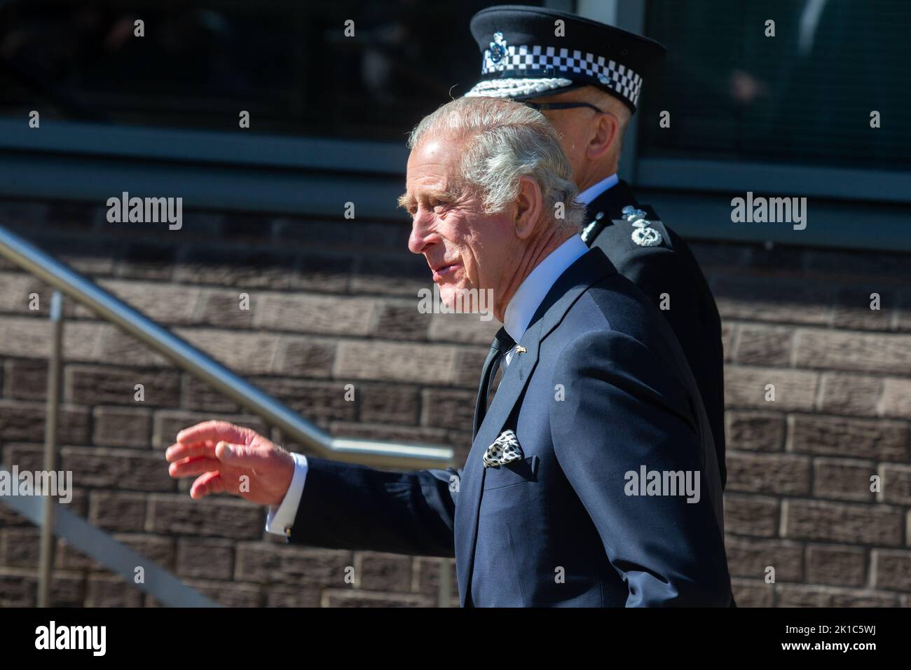 London, England, UK. 17th Sep, 2022. King CHARLES III arrives at ...