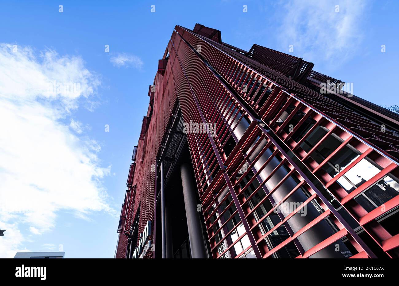 Building facade with interesting structures in Ulm, Germany Stock Photo ...
