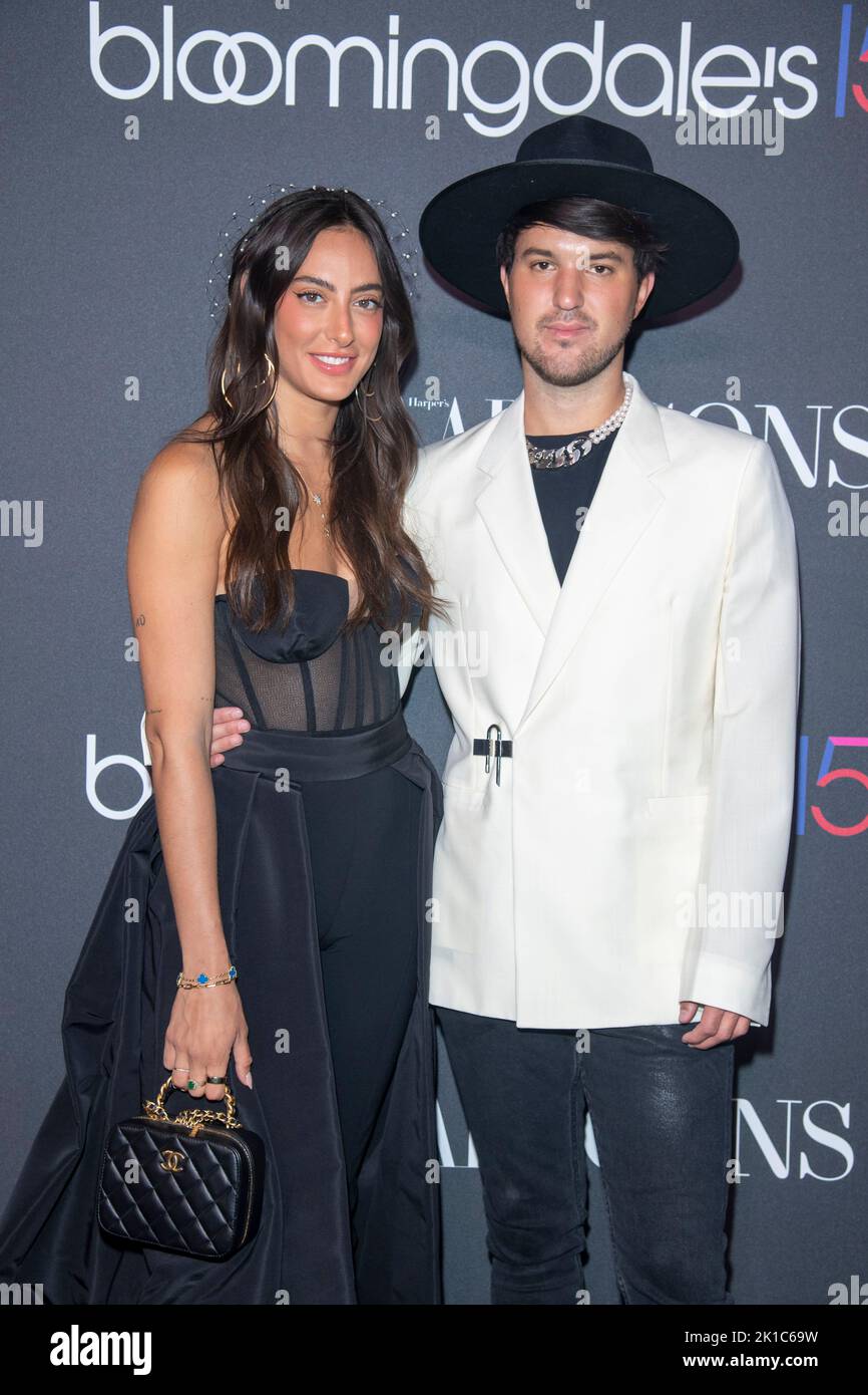 NEW YORK, NEW YORK - SEPTEMBER 09: Julia Moshy (L) and Andrew Warren ...