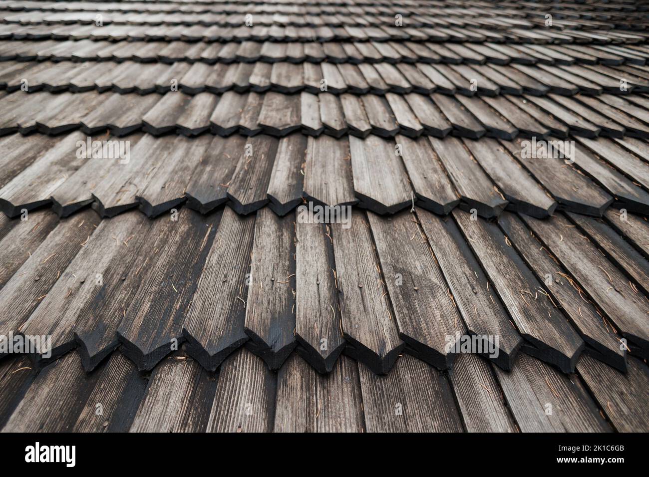 Old wooden roof texture. An idea for creating a wallpaper Stock Photo ...