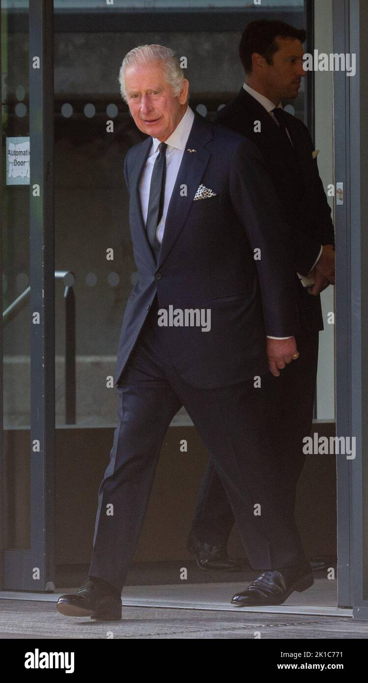 London, England, UK. 17th Sep, 2022. King CHARLES III is seen leaving ...