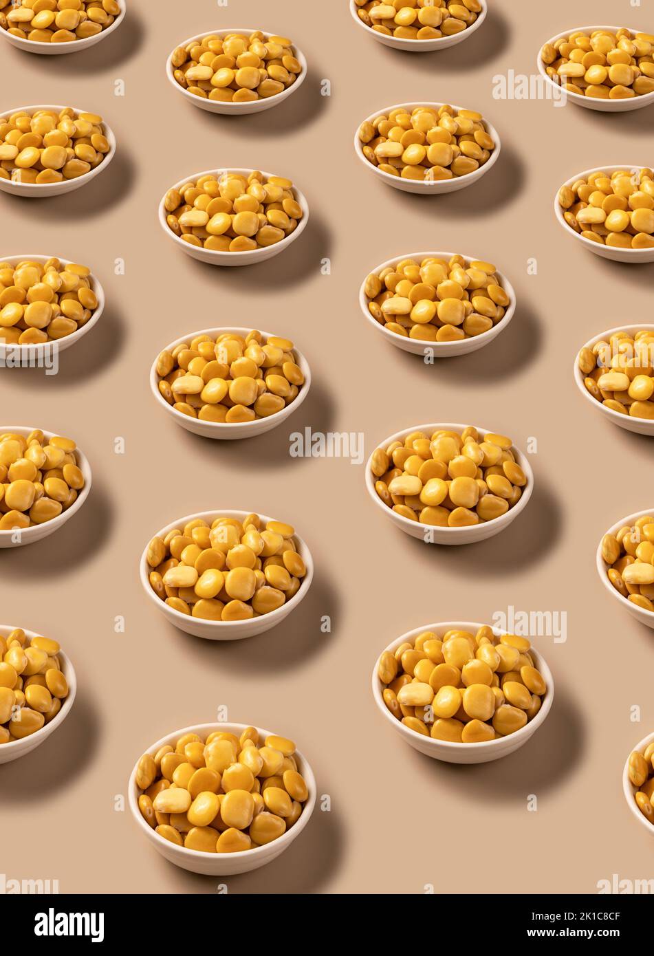 Food Pattern with salted Lupin Beans Stock Photo - Alamy