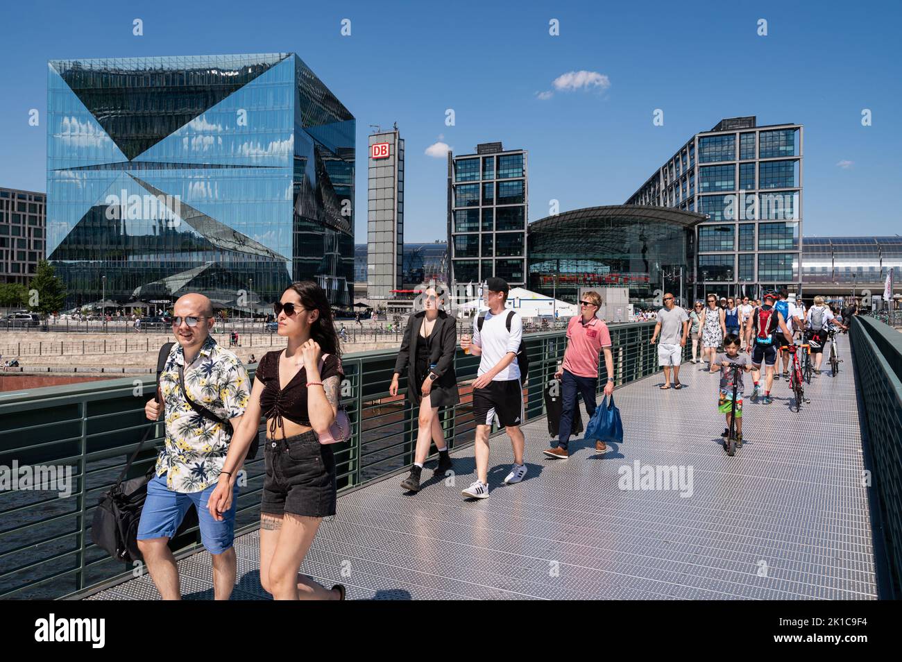 03.07.2022, Berlin, Germany, Europe - People, mainly visitors and ...