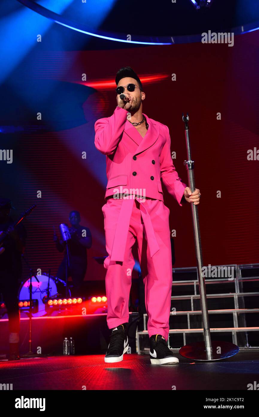 Miami, FL, USA. 16th Sep, 2022. Prince Royce performs live on stage ...