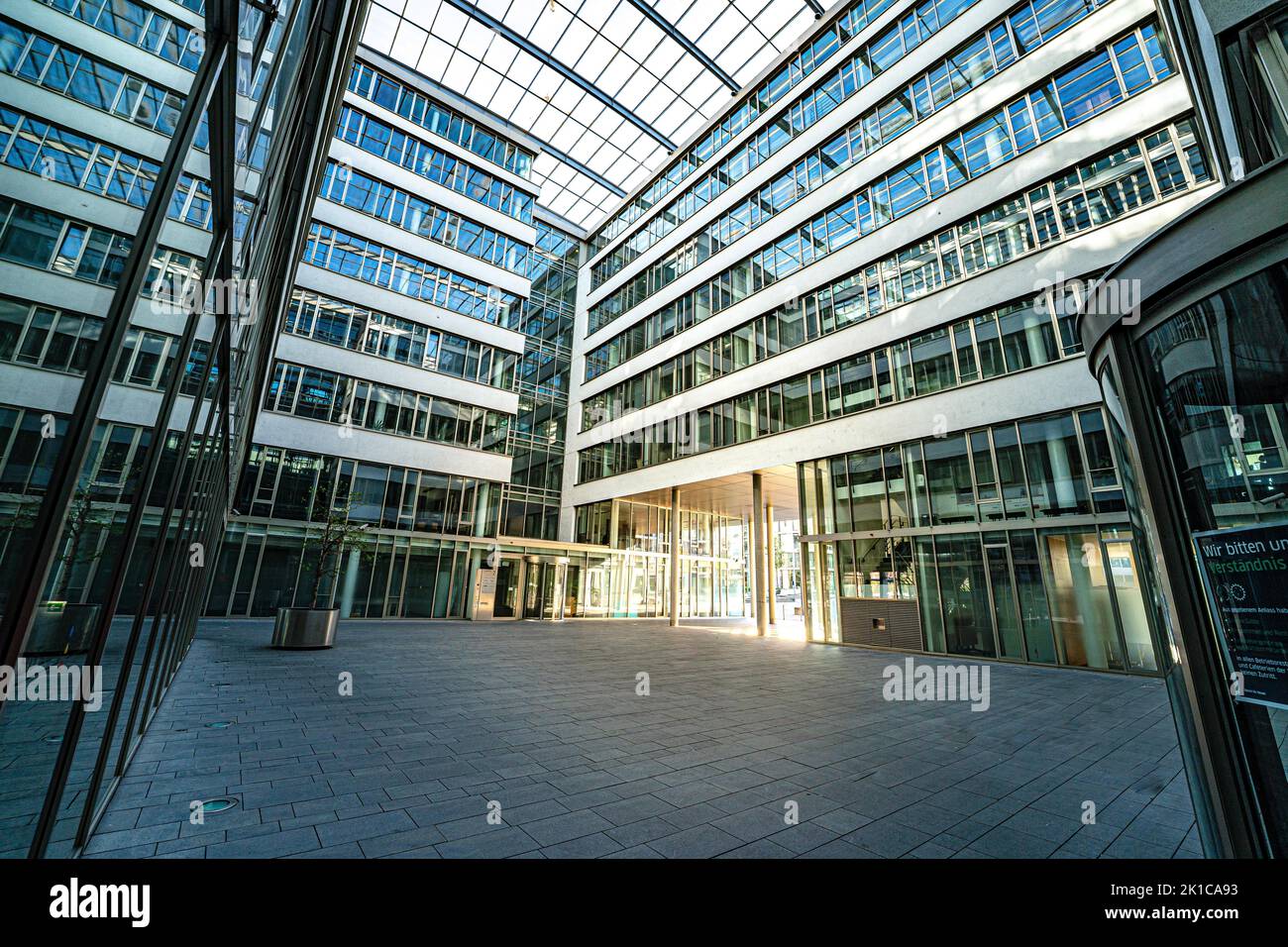 Modern glass building architecture, Stuttgart, Germany Stock Photo - Alamy