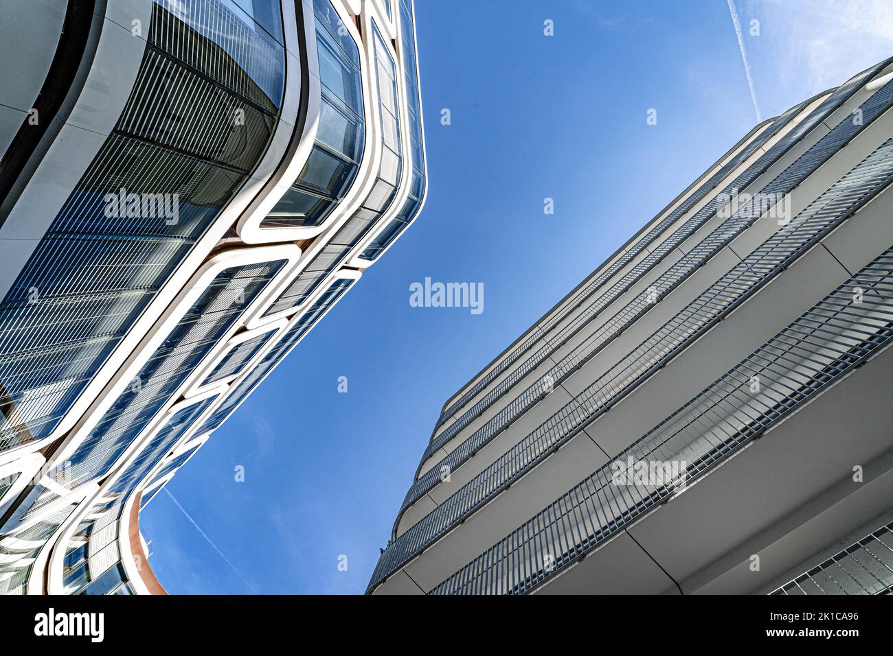 Modern architecture of Amadeus FiRe AG with staircase, Stuttgart ...