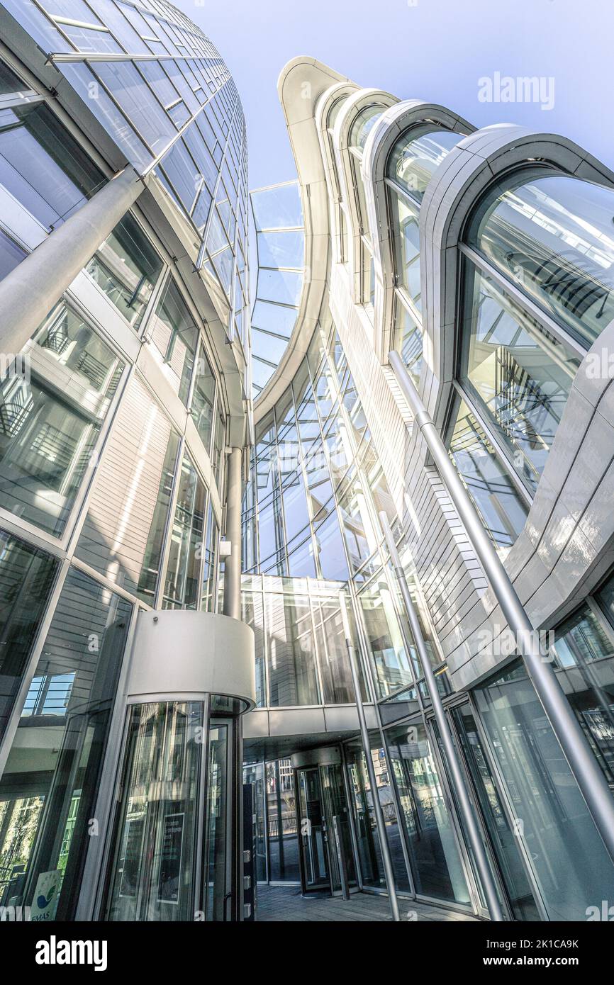 Modern glass building of the LBBW, architecture, skyscraper, Stuttgart ...