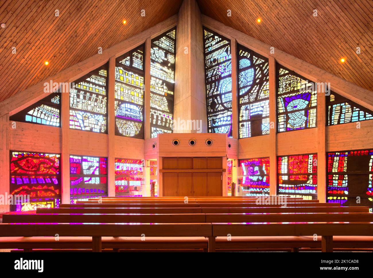 Stained glass window by Emil Wachter, St. Michael's Chapel, Seebach ...