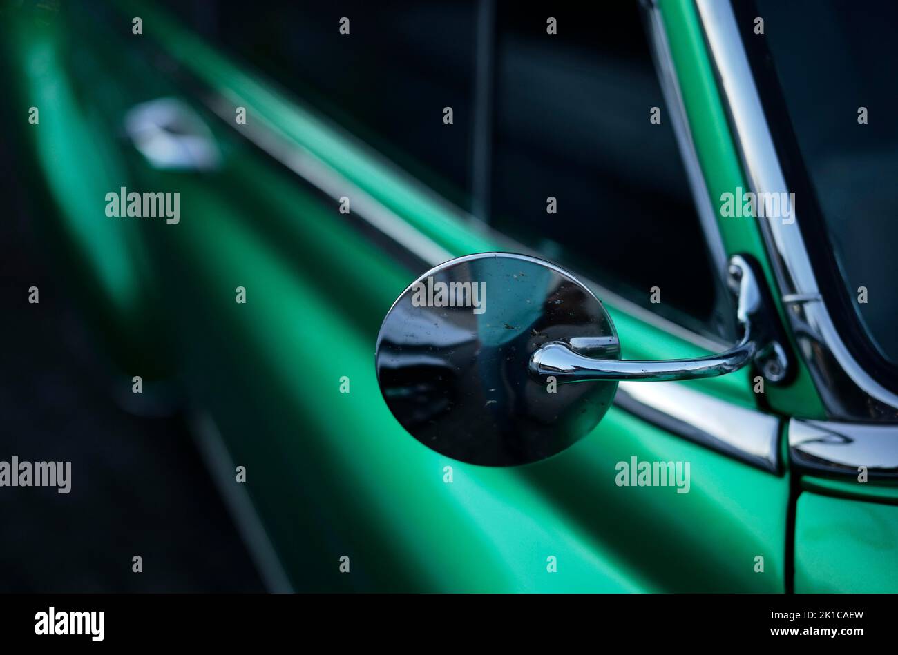 Classic car, vintage car, rear view mirror, Chevrolet Bel Air 1951 ...