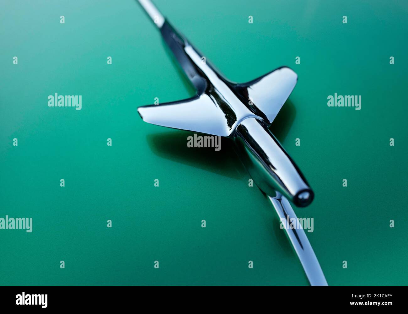 Classic car, vintage car, ornament on the bonnet, Chevrolet Bel Air ...