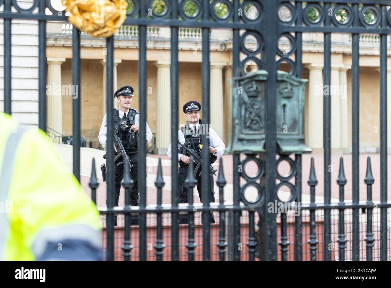 London, UK - September 11 2022: Policman at the city streets Stock ...